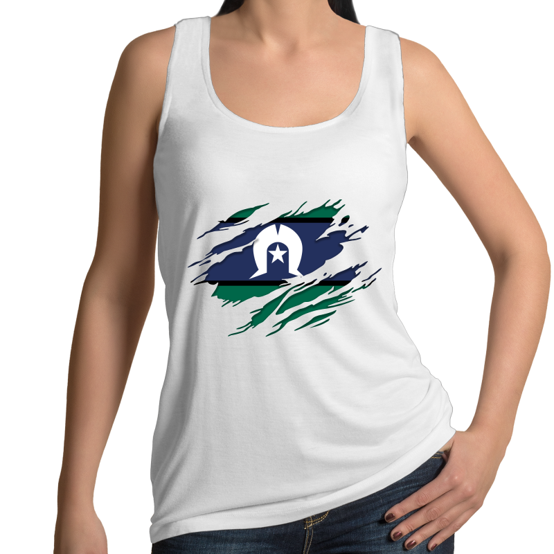 Womens TSI 'Ripped Effect' Singlet – Indigenous Grapevine
