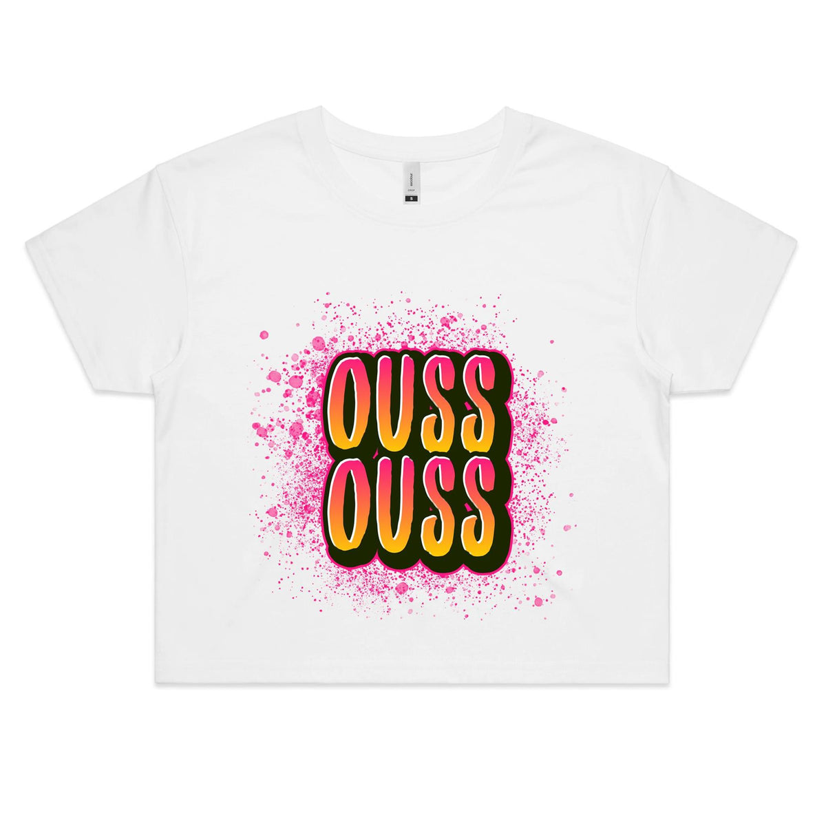 'OUSS OUSS' Crop Tee – Indigenous Grapevine